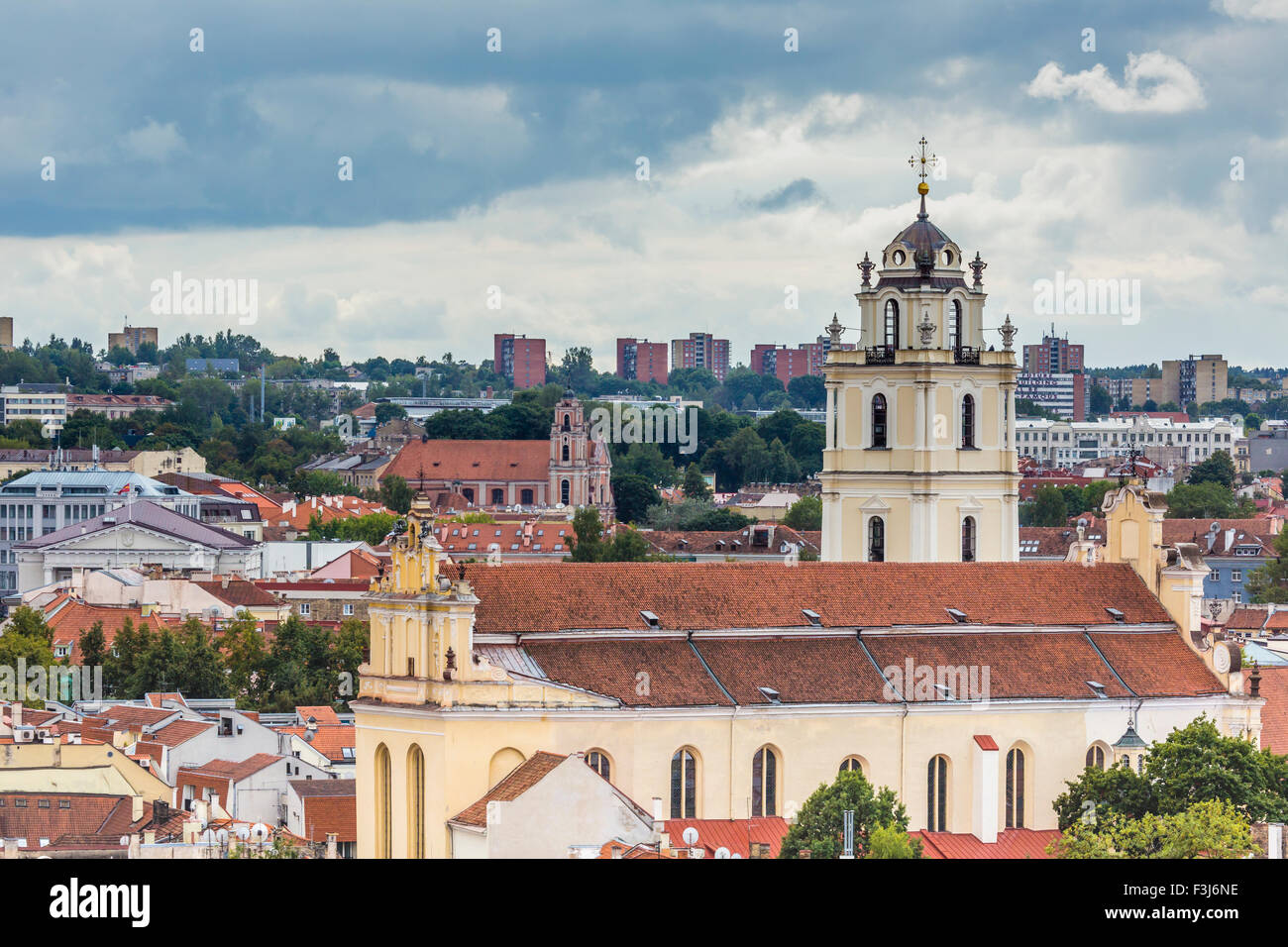 Vilnius old town cityscape, Lithuania Stock Photo - Alamy