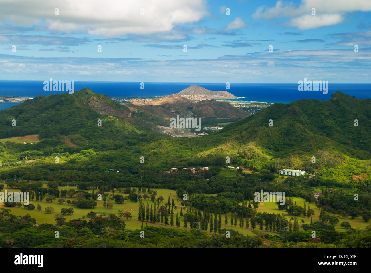 landscape of Oahu Stock Photo - Alamy