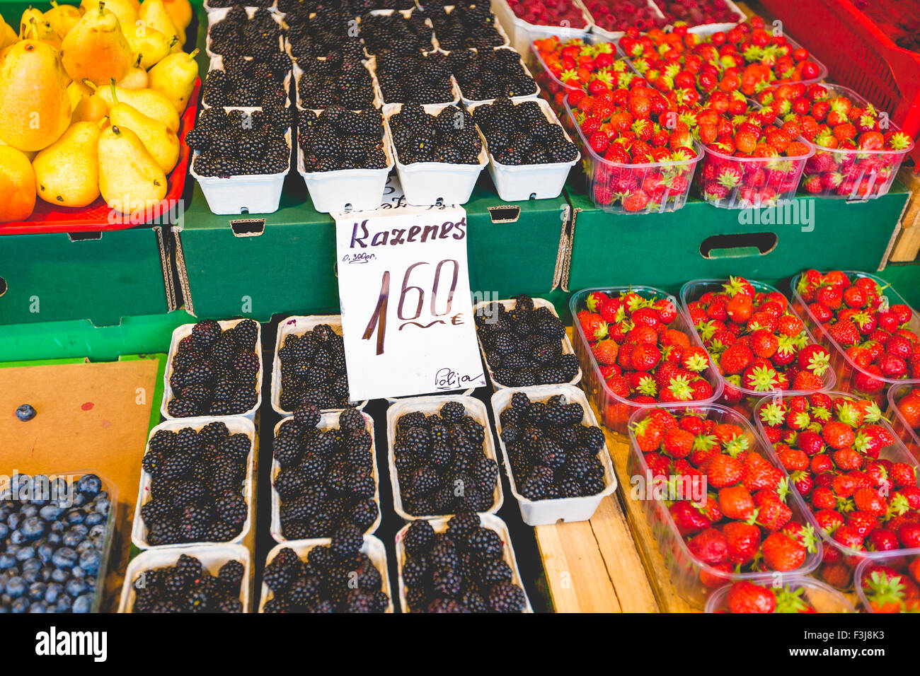 Fruits and Vegetables at City Market in Riga Stock Photo - Alamy