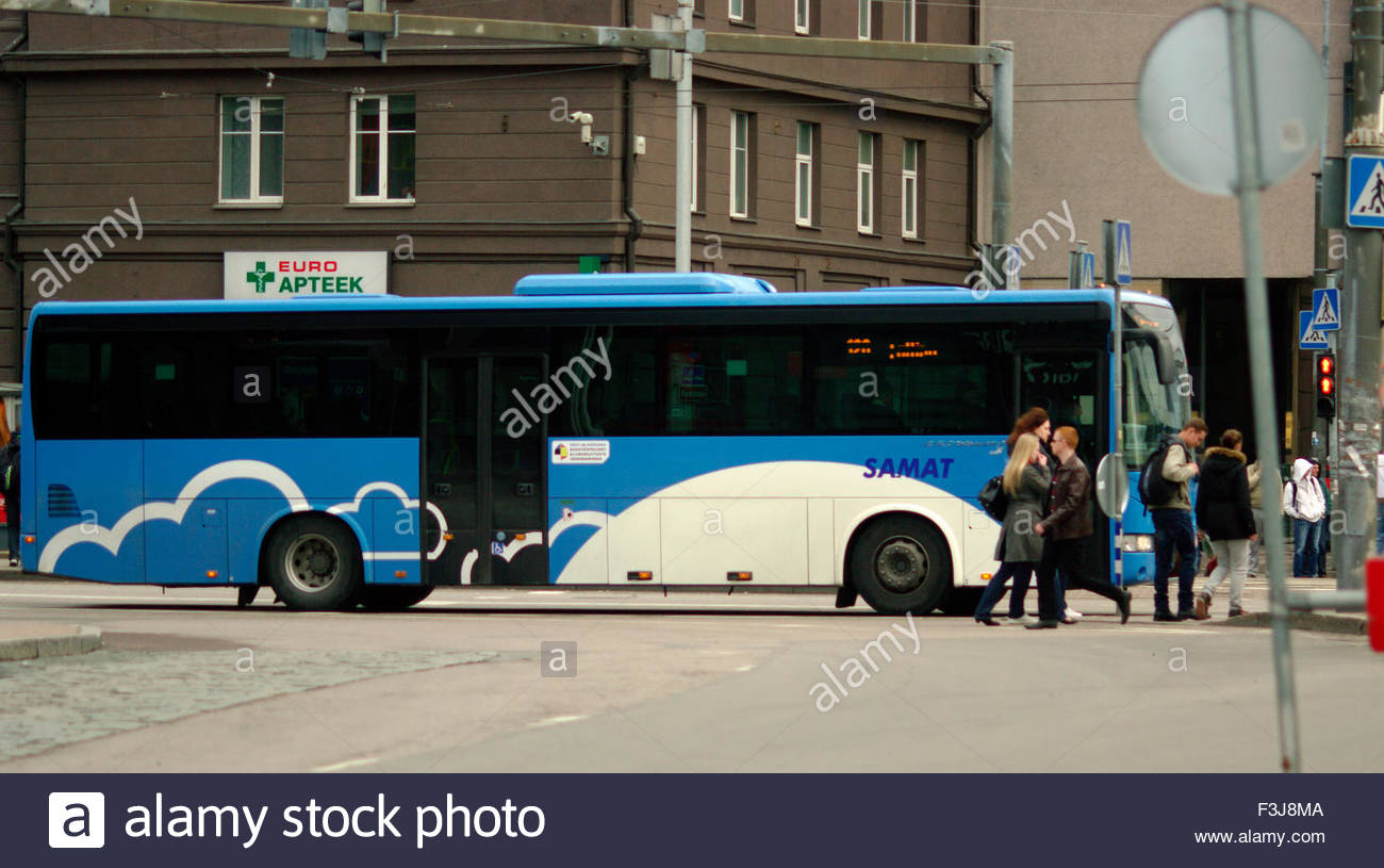 Bus Transport Tallinn Estonia Europe High Resolution Stock Photography ...