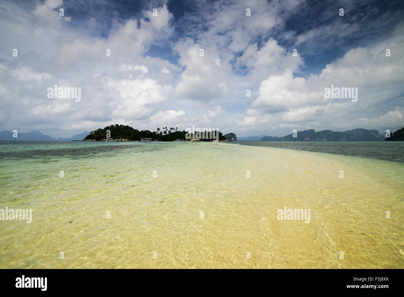 Snake Island (also known as Vigan Island) - Palawan, Philippines Stock ...