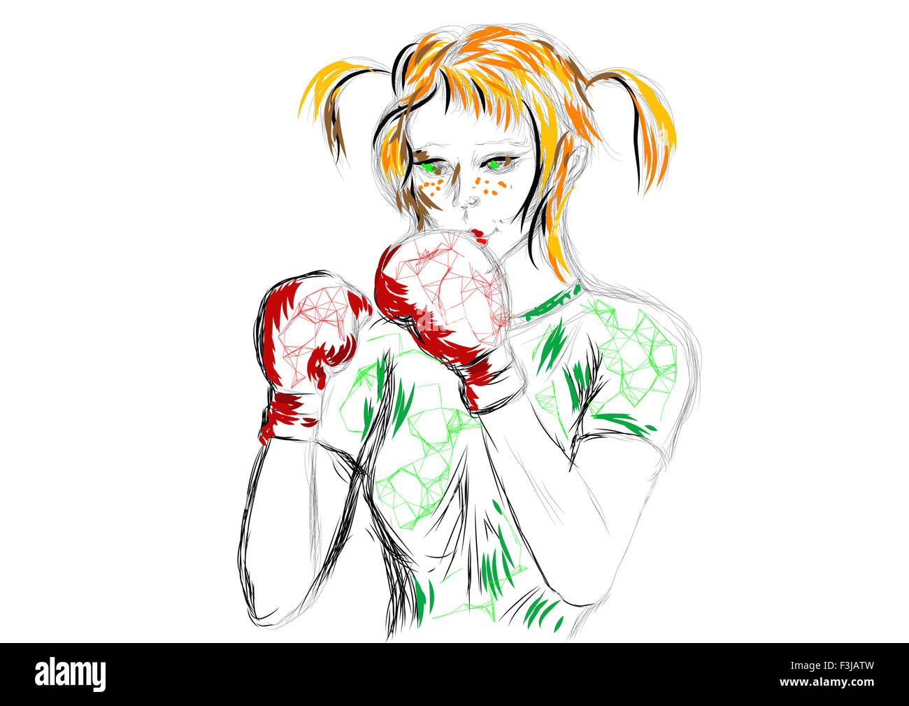 Boxer glove Cut Out Stock Images & Pictures - Alamy