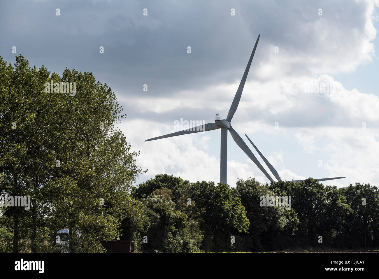 Wind turbines in rural Suffolk Stock Photo - Alamy