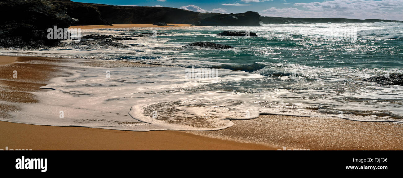 Portugal: Panorama beach scene at Alentejo Coast Stock Photo - Alamy