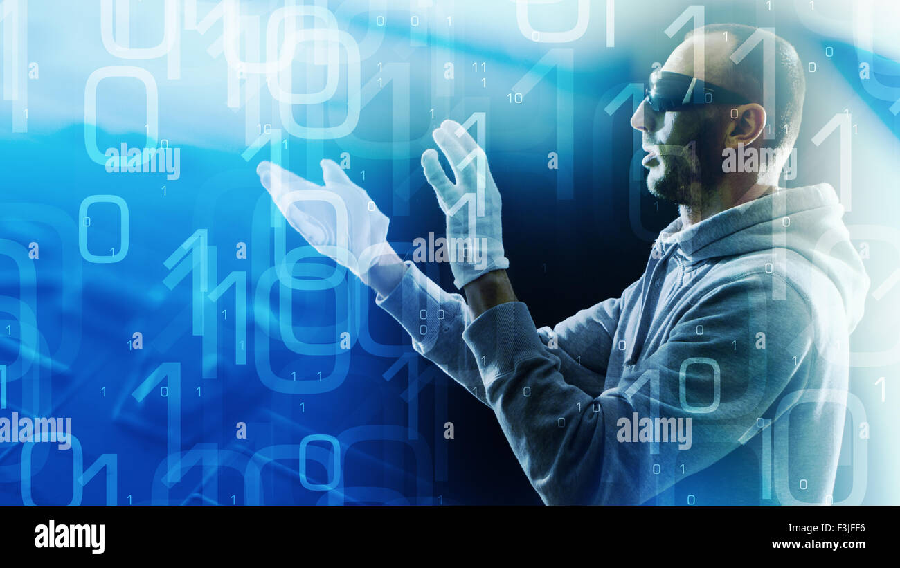 Futuristic hacker hi-res stock photography and images - Alamy