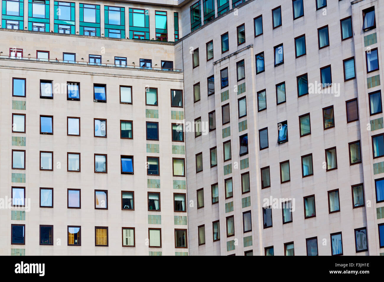 windows in the city of london home and office skyscraper building Stock ...