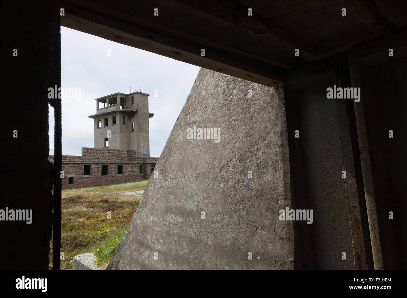 WW2 wartime remains on the island of Flotta, Orkney Islands Stock Photo ...