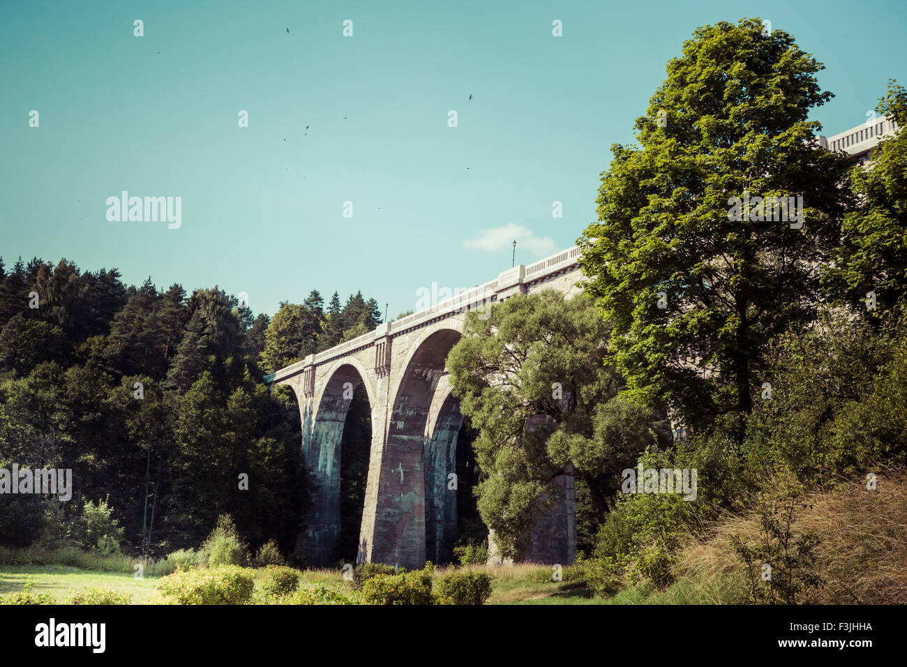 Old concrete railway bridge in hi-res stock photography and images - Alamy