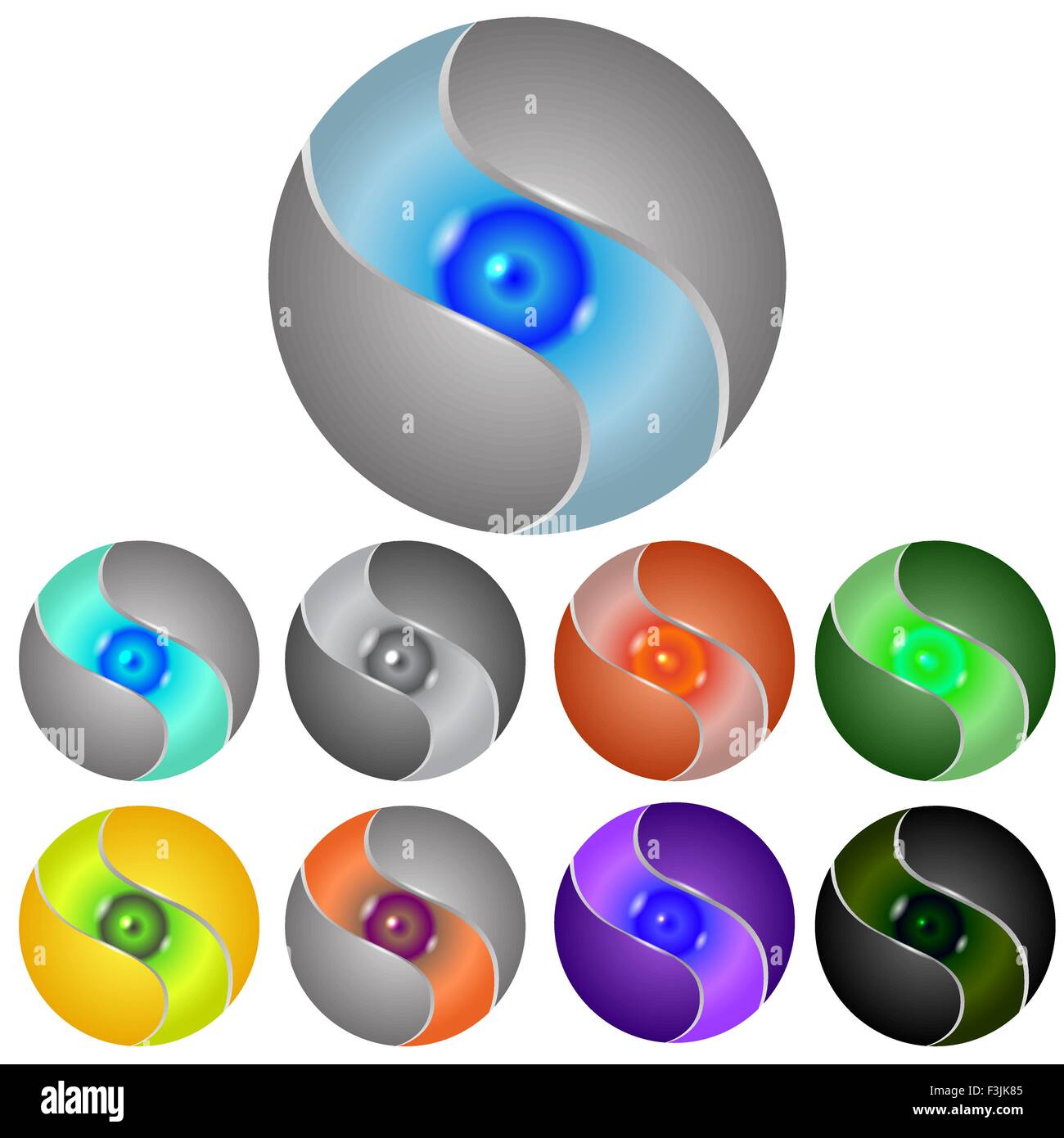 Perfect spheres Stock Vector Images - Alamy