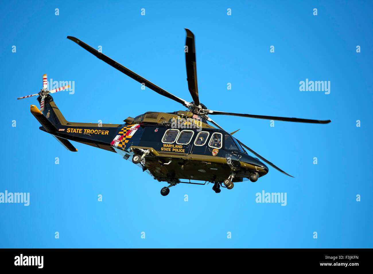 Maryland State Police Helicopter Stock Photo - Alamy