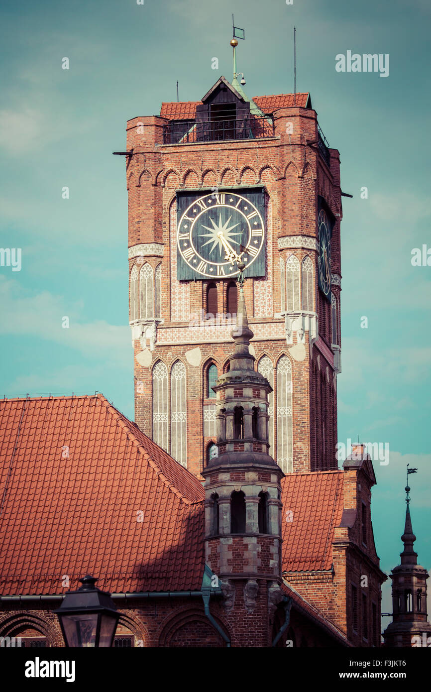 Gothic tower of town hall in Torun-city on The World Heritage List ...