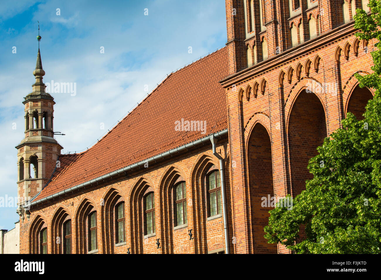 Traditional architecture in famous polish city, Torun, Poland Stock ...