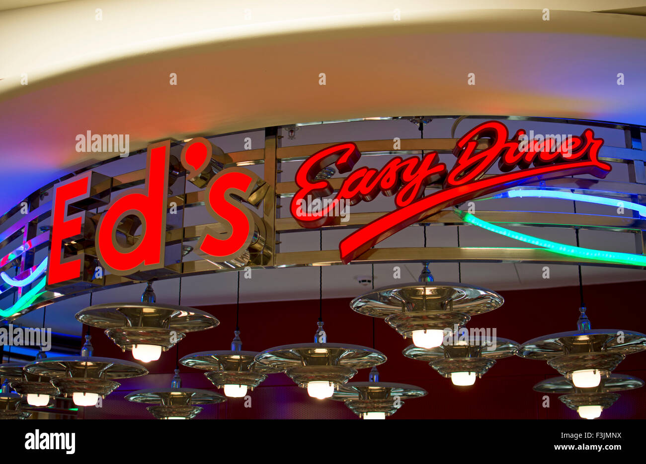 Ed`s Easy Diner, Grand Central, Birmingham, UK Stock Photo - Alamy
