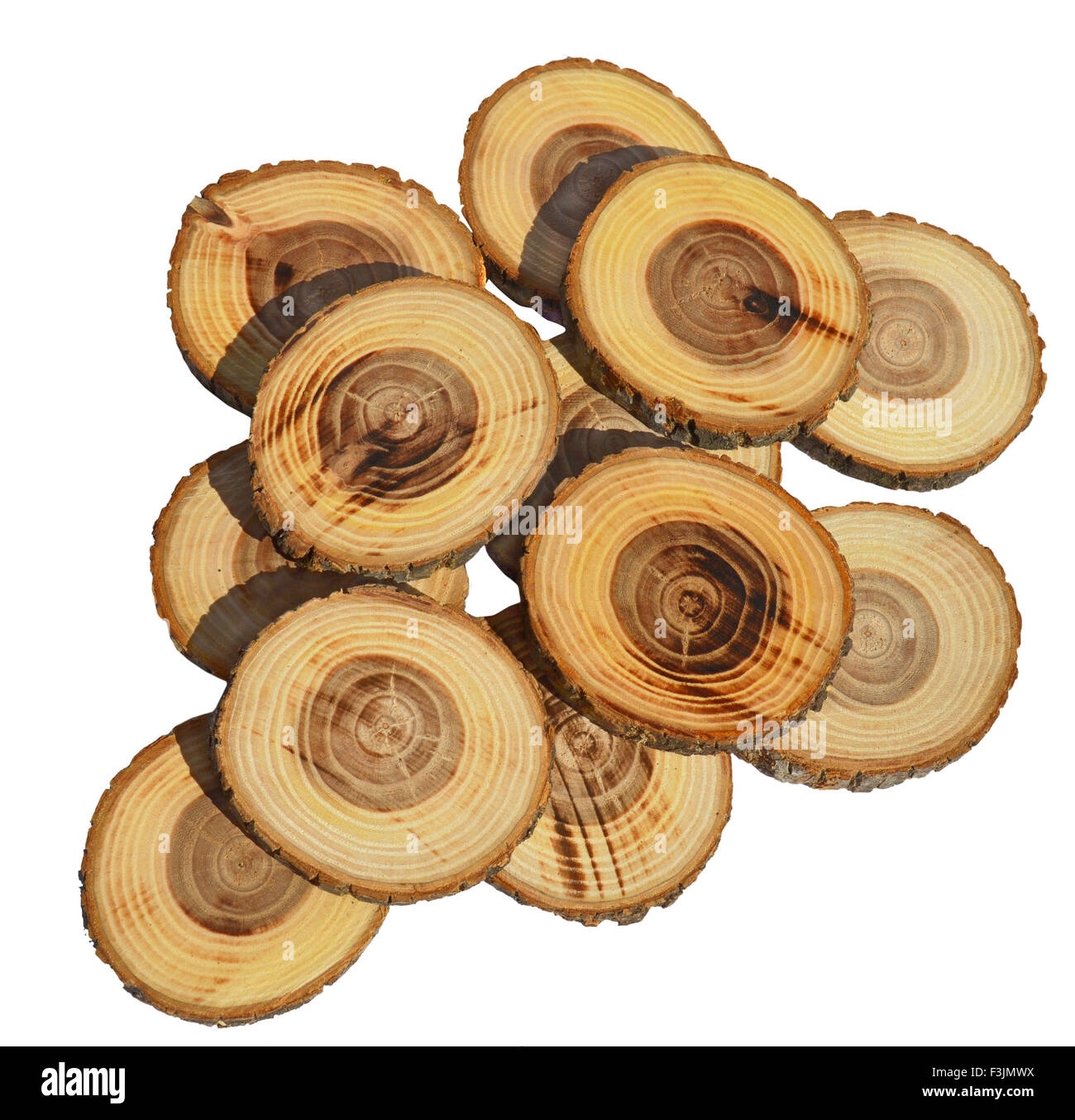 Wooden tree slices hi-res stock photography and images - Alamy