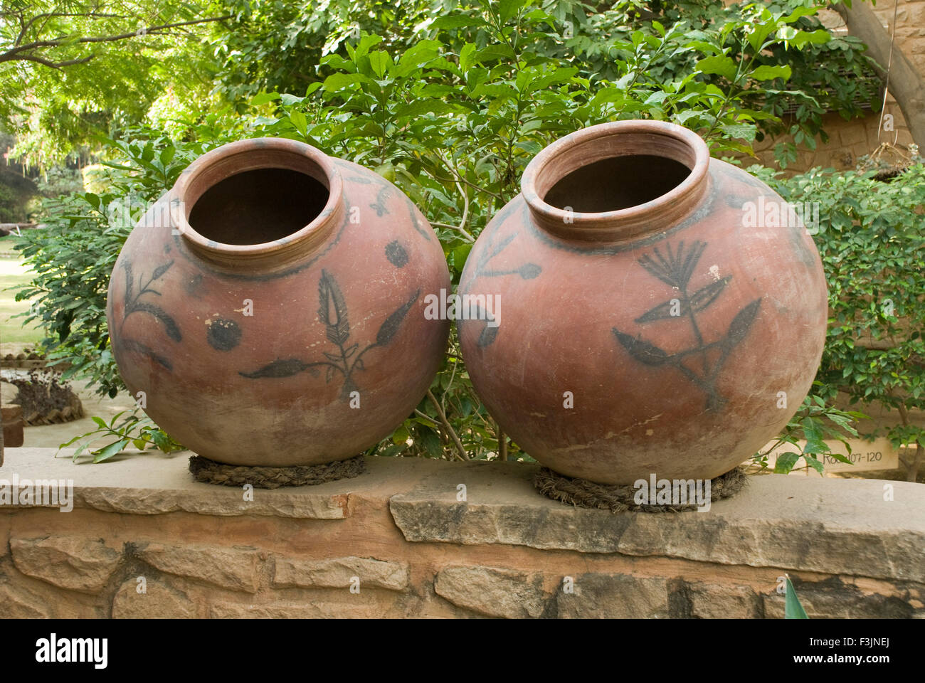 Traditional ancient large size earthen pots at Manvar resort at ...