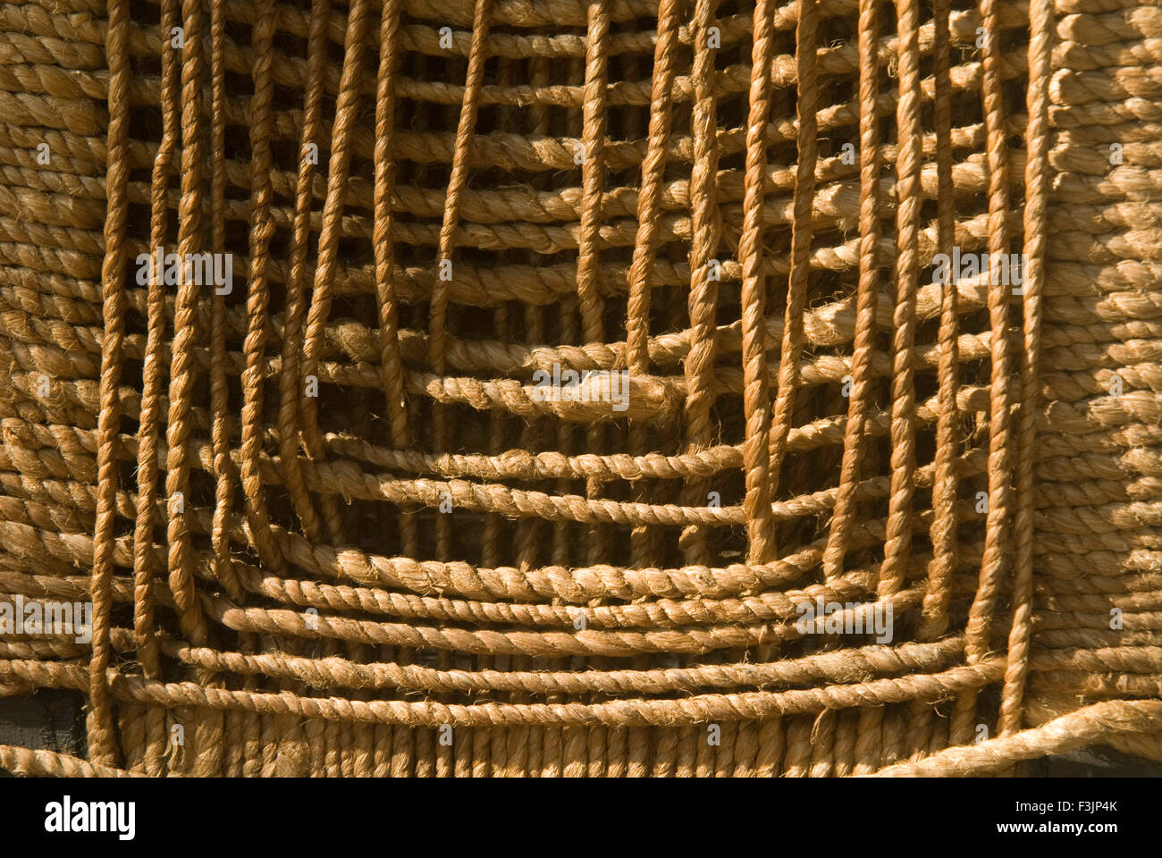 Jute chair at Varun farm Usarli village taluka Panvel Maharashtra India ...