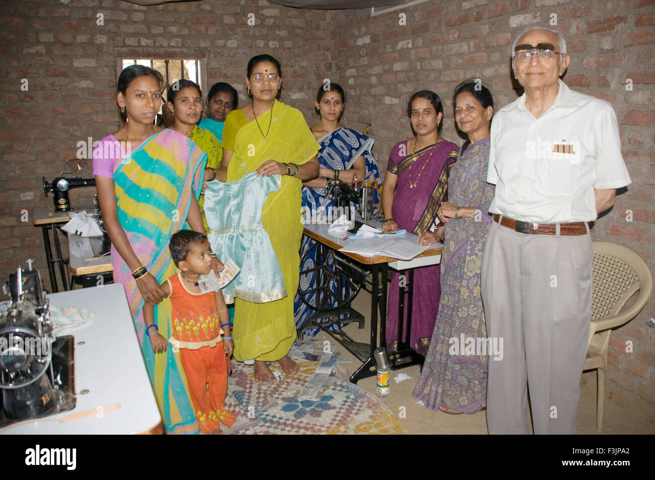 Tailoring class at Nere village Panvel taluka Maharashtra India Asia ...