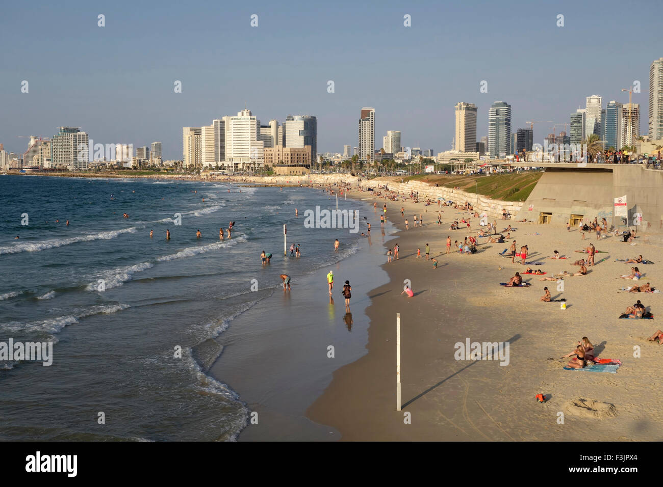 View of Alma Beach also Park Claude Clor Beach along the Mediterranean ...