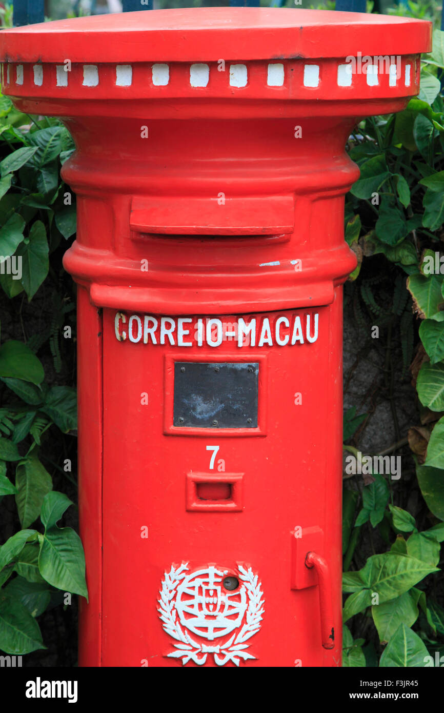 China, Macau, letter box Stock Photo - Alamy