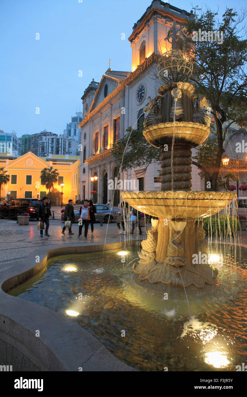 China, Macau, Cathedral Square, Cathedral Stock Photo - Alamy