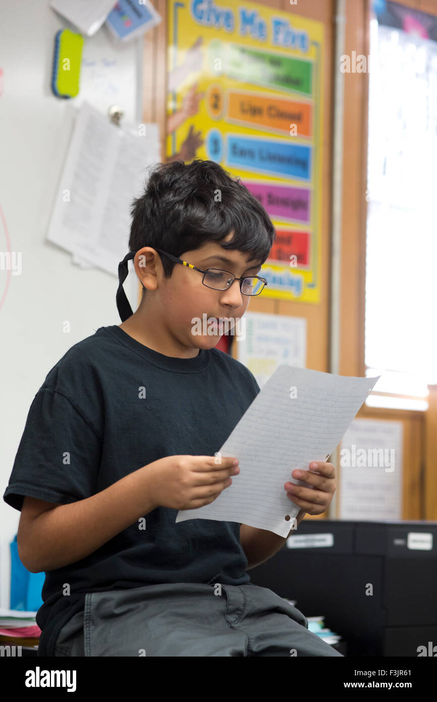 Reading In Front Of Class