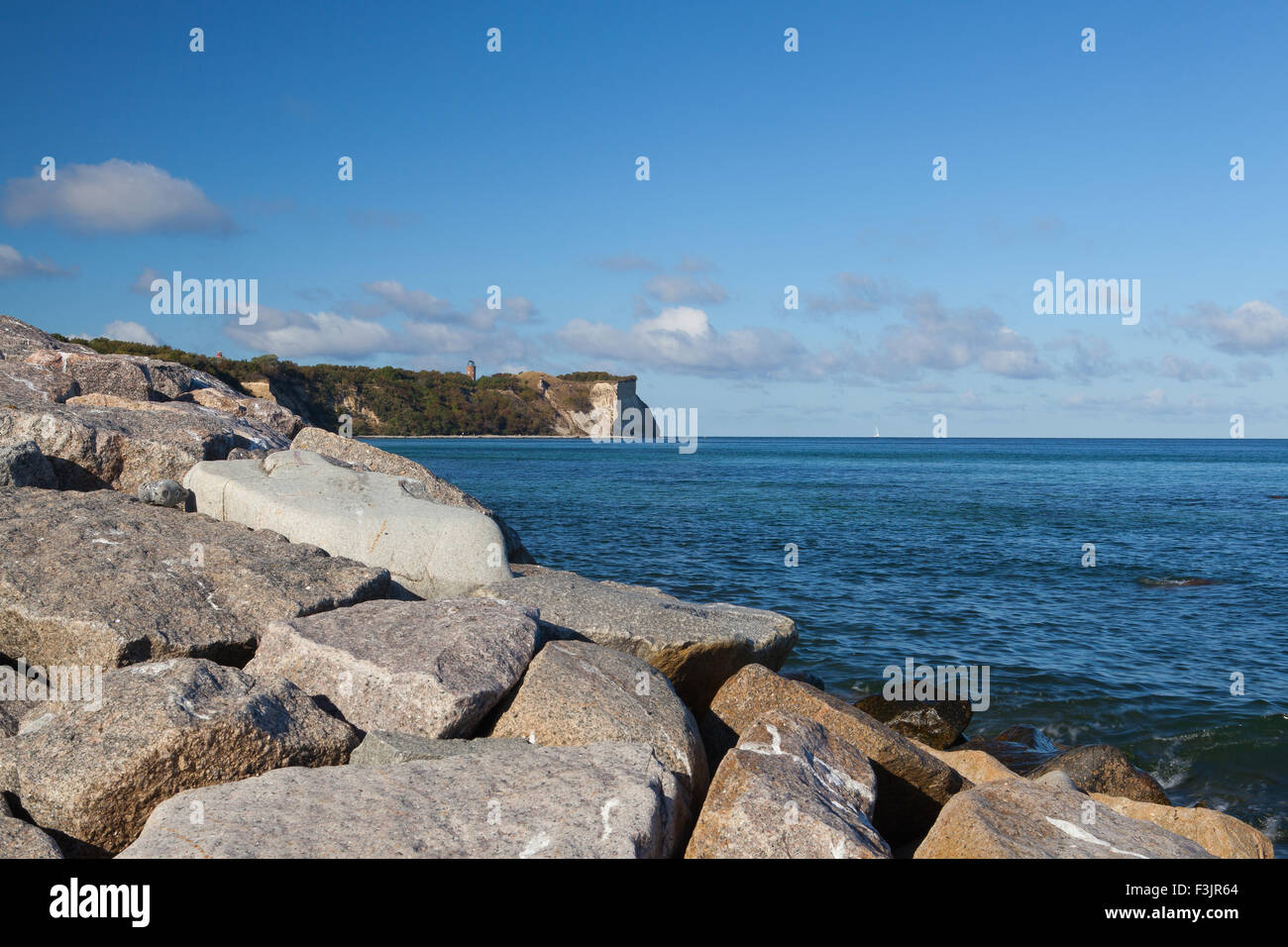 Famous chalk cliff on Cap Arcona, Ruegen Island, Germany Stock Photo ...