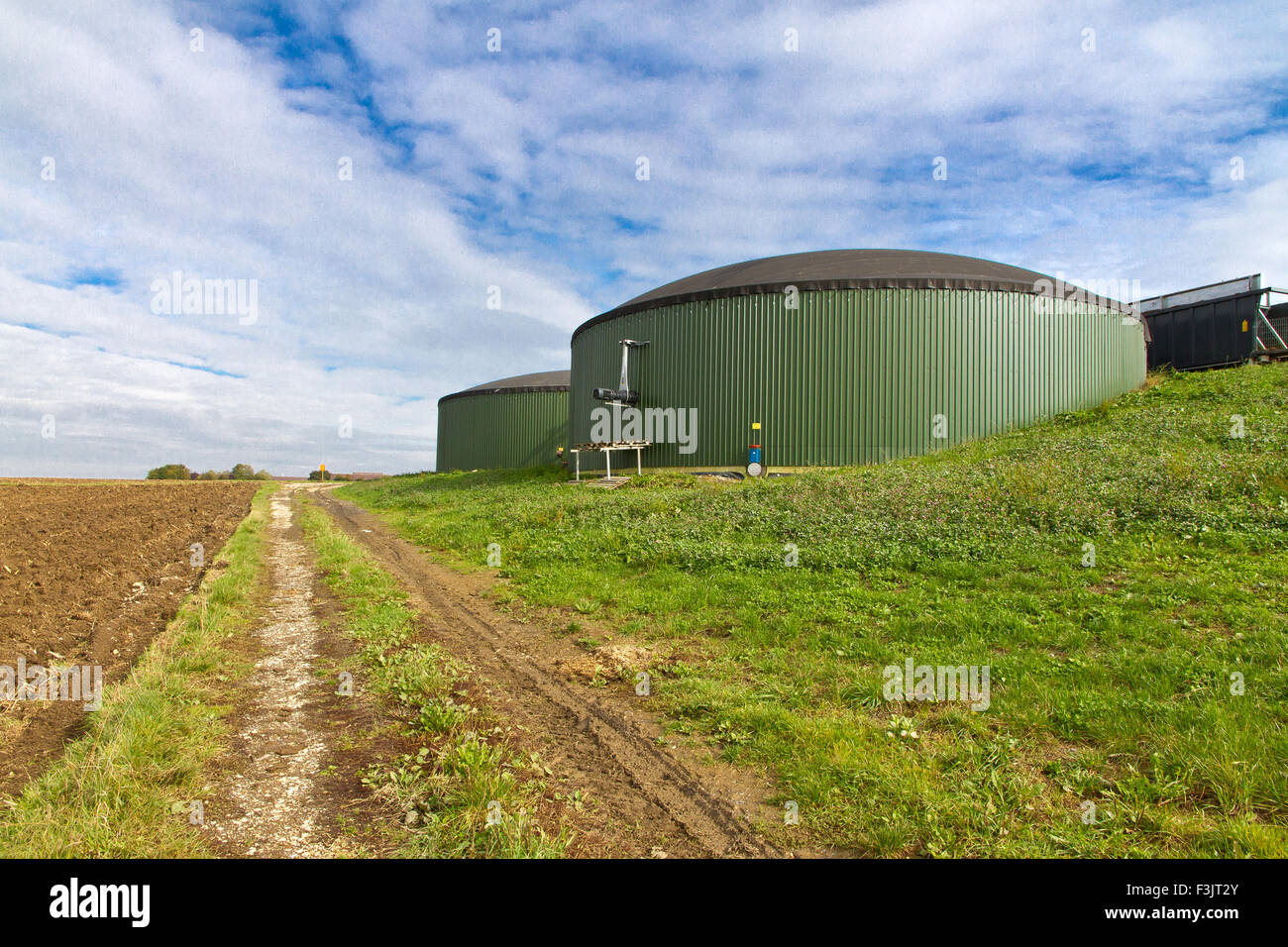 Biogas plant on a farm Stock Photo - Alamy
