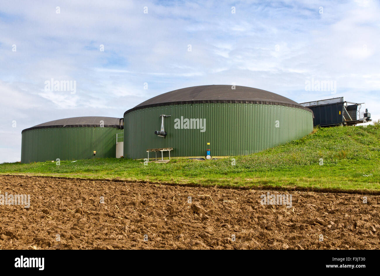 Biogas plant on a farm Stock Photo - Alamy