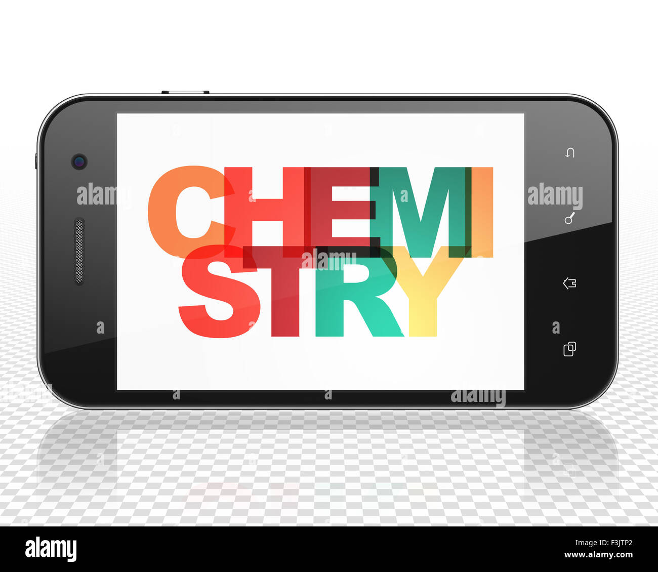 Education concept: Smartphone with Chemistry on display Stock Photo - Alamy