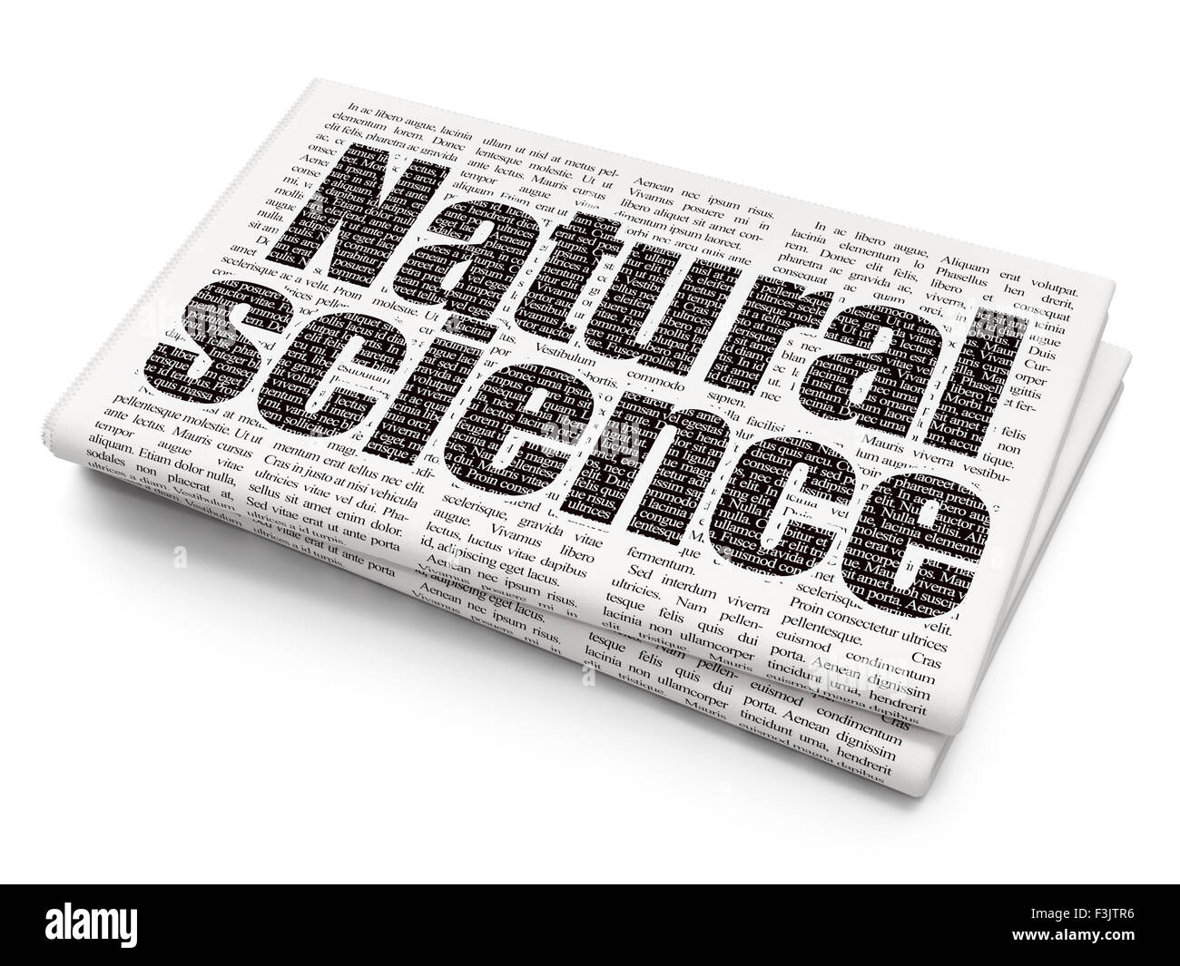 Science concept: Natural Science on Newspaper background Stock Photo ...