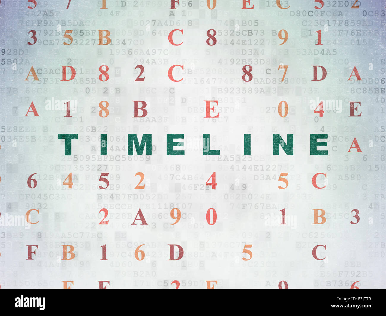 Timeline concept: Timeline on Digital Paper background Stock Photo - Alamy