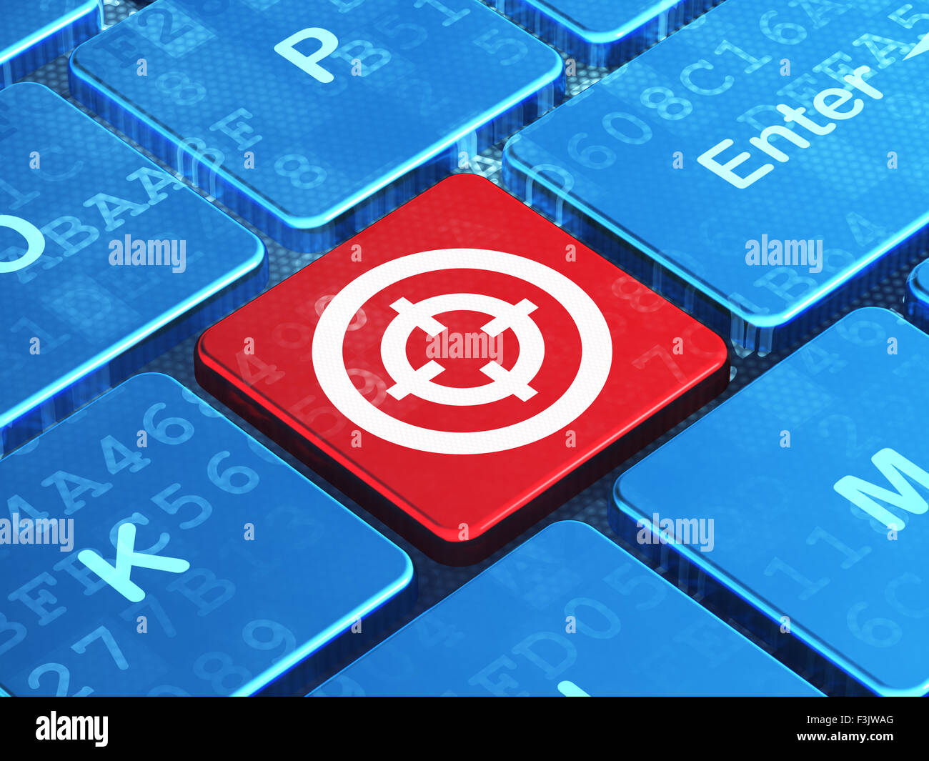 Business concept: Target on computer keyboard background Stock Photo ...