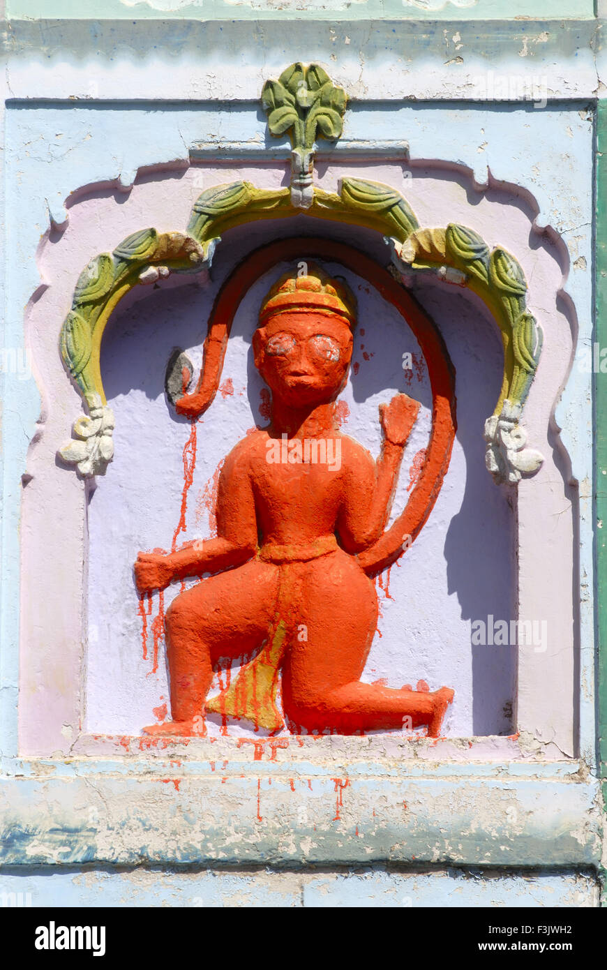 Lord Hanuman Maruti Monkey God of Ramayana Scarlet color in ...