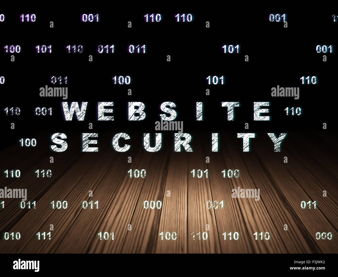 Security concept: Website Security in grunge dark room Stock Photo - Alamy