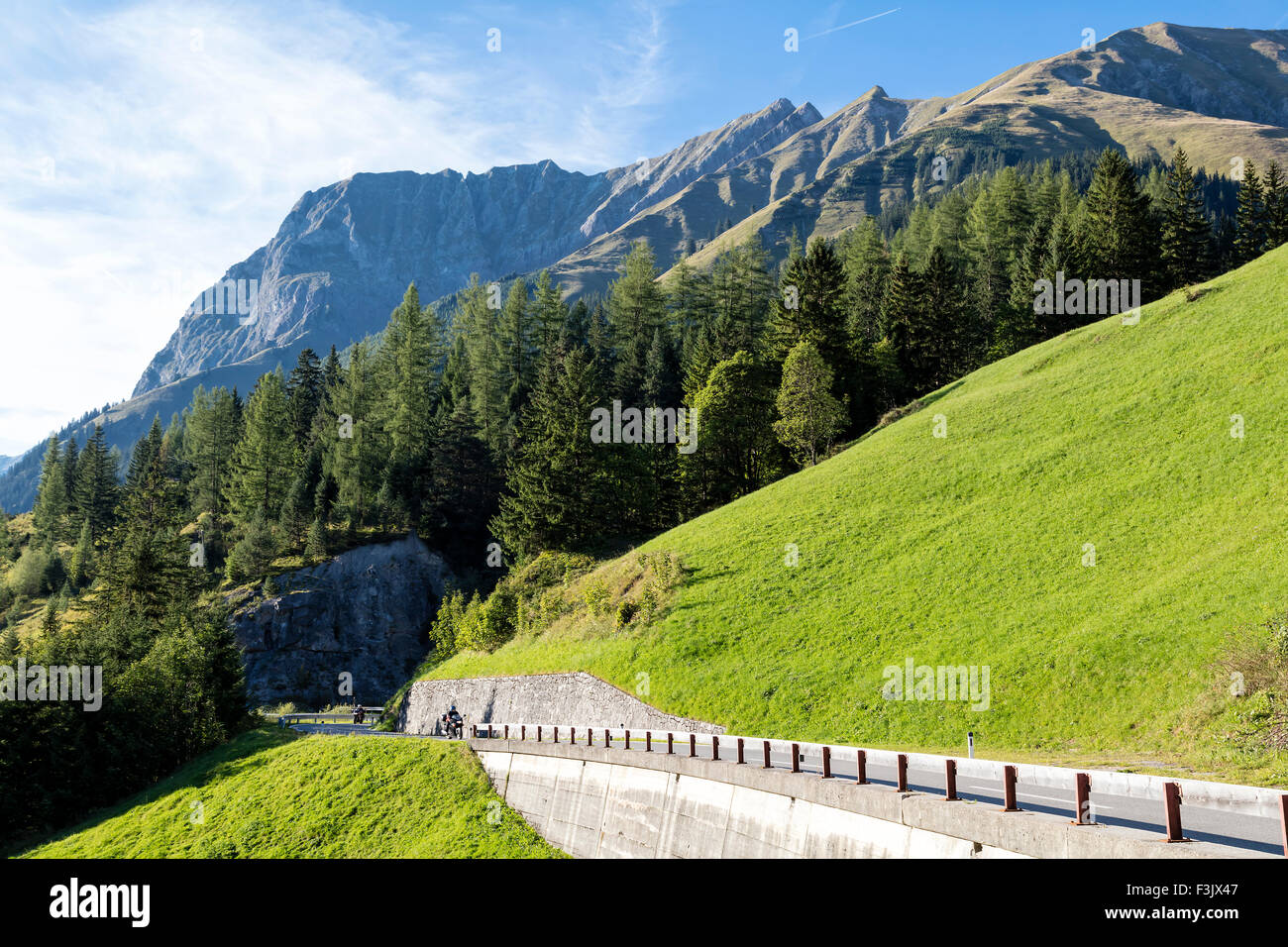 Alpine road, Austria Stock Photo - Alamy