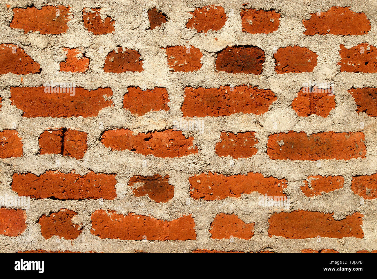 Brickwork ; wall of house constructed in traditional bricks at ...