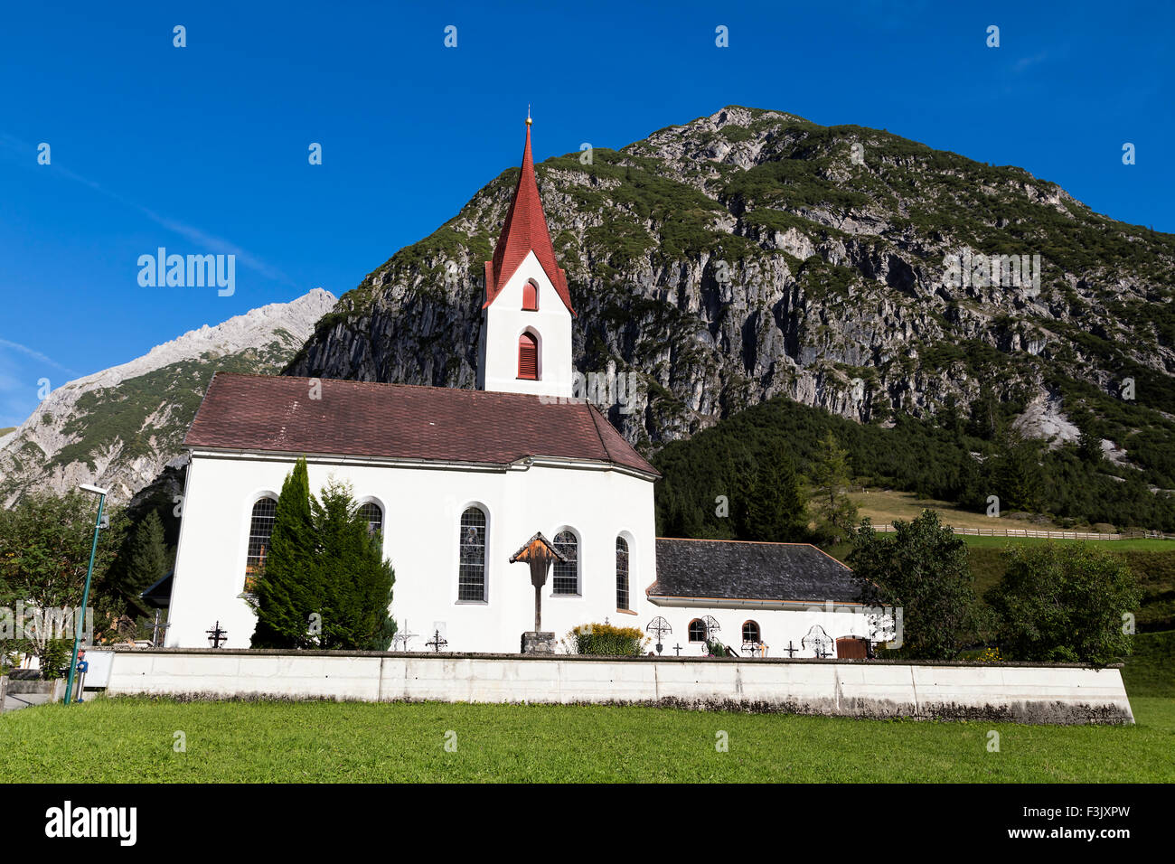 Church in the mountains Stock Photo - Alamy