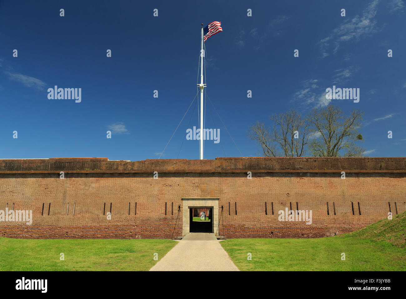A photograph of Fort Pulaski National Monument in Savannah, Georgia ...