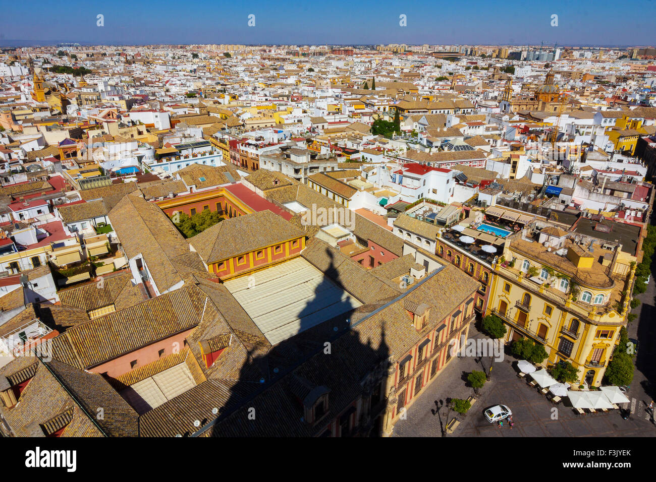 Aerial view of the city of Seville, Spain Stock Photo - Alamy