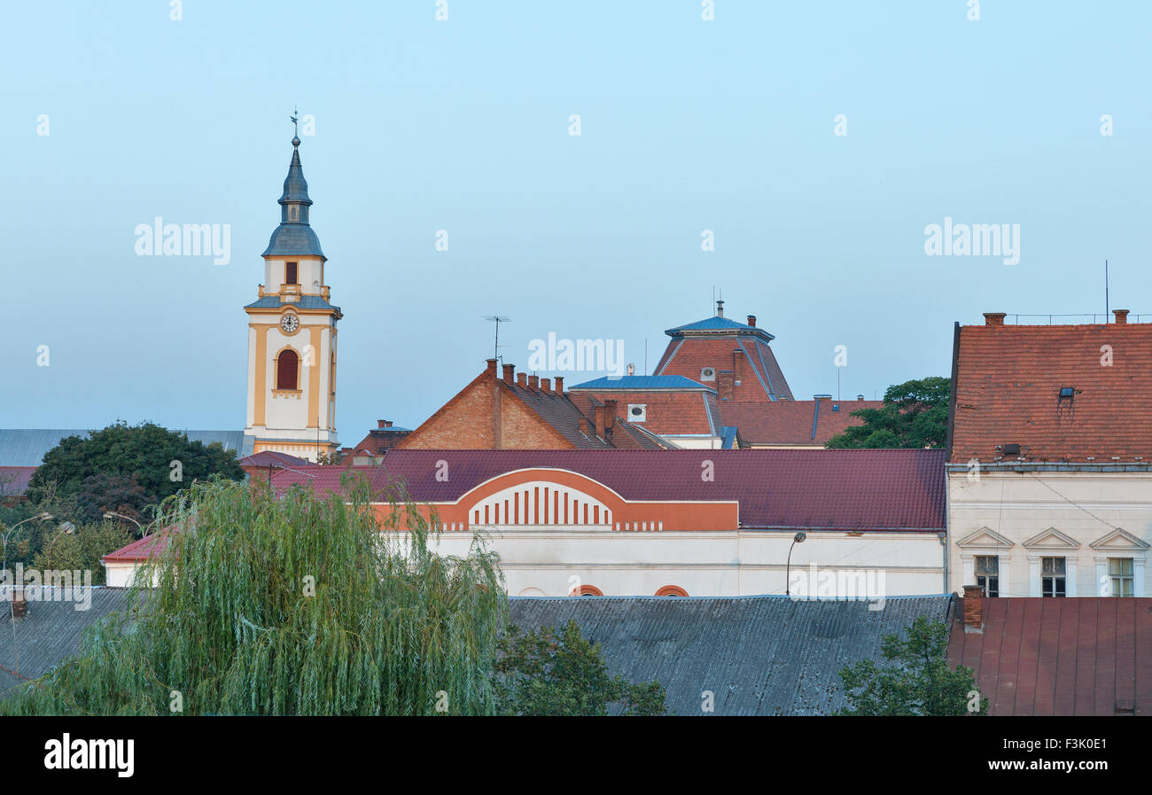 Berehove cityscape in Ukraine. City was the capital of the Kingdom of ...