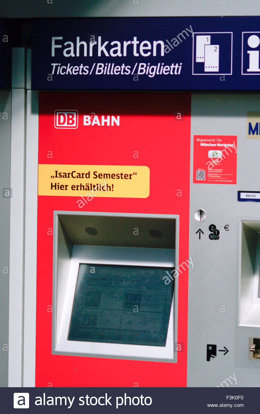 Automated Rail Travel Ticket Machines High Resolution Stock Photography ...