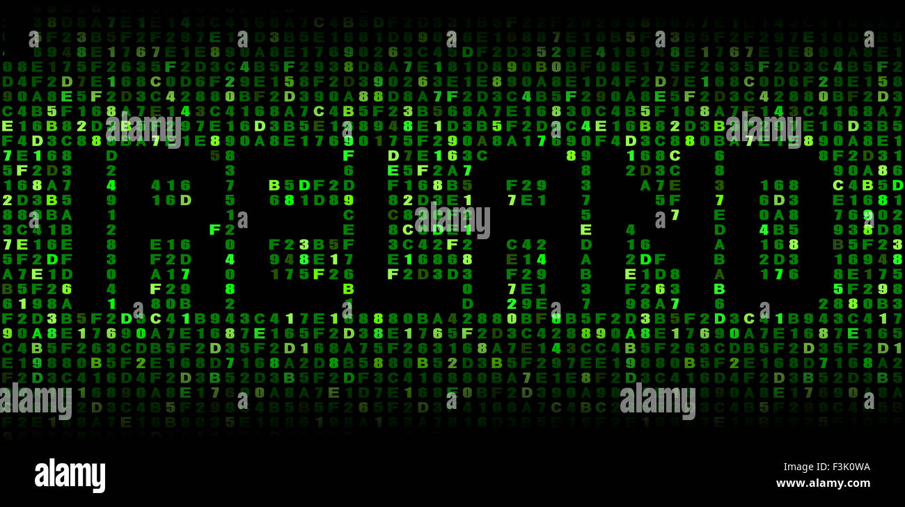 Ireland text on hex code illustration Stock Photo - Alamy