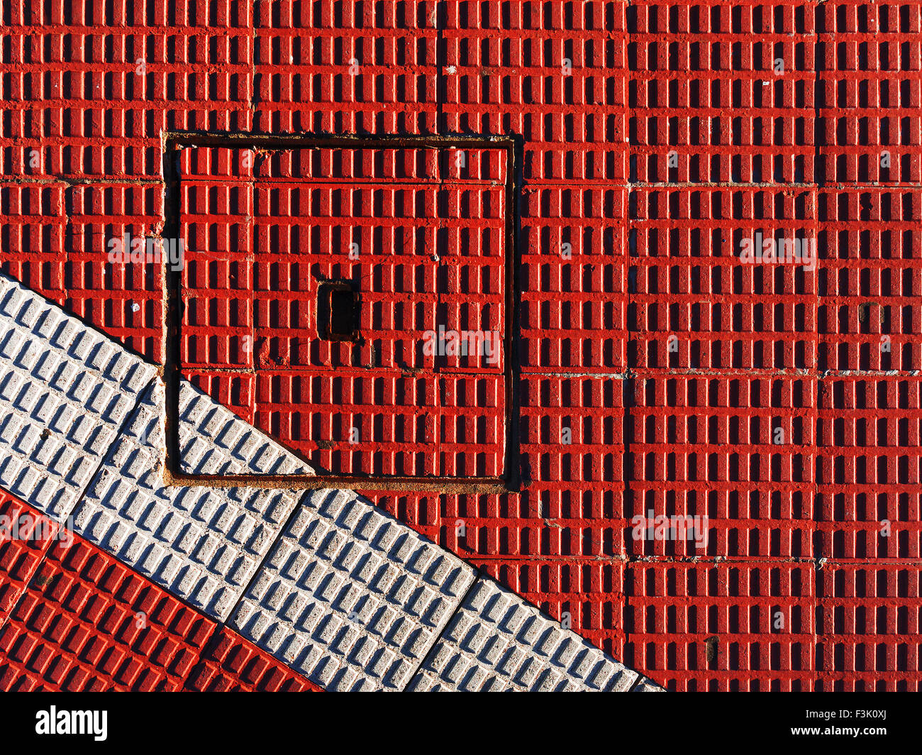 square sewer on the floor Stock Photo - Alamy