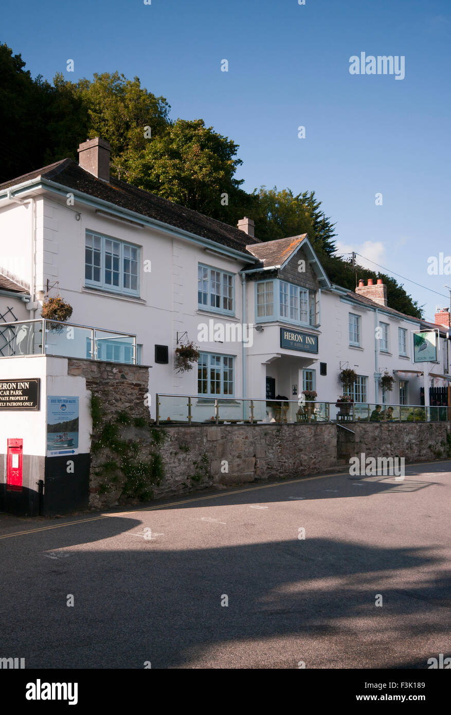 The Heron Inn Malpas Cornwall England UK Stock Photo - Alamy