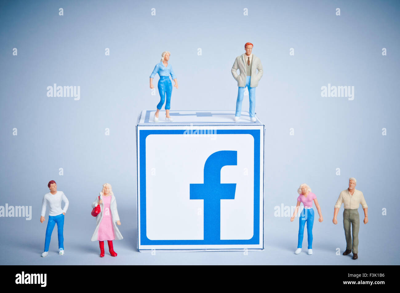Facebook logo, social networking Stock Photo - Alamy