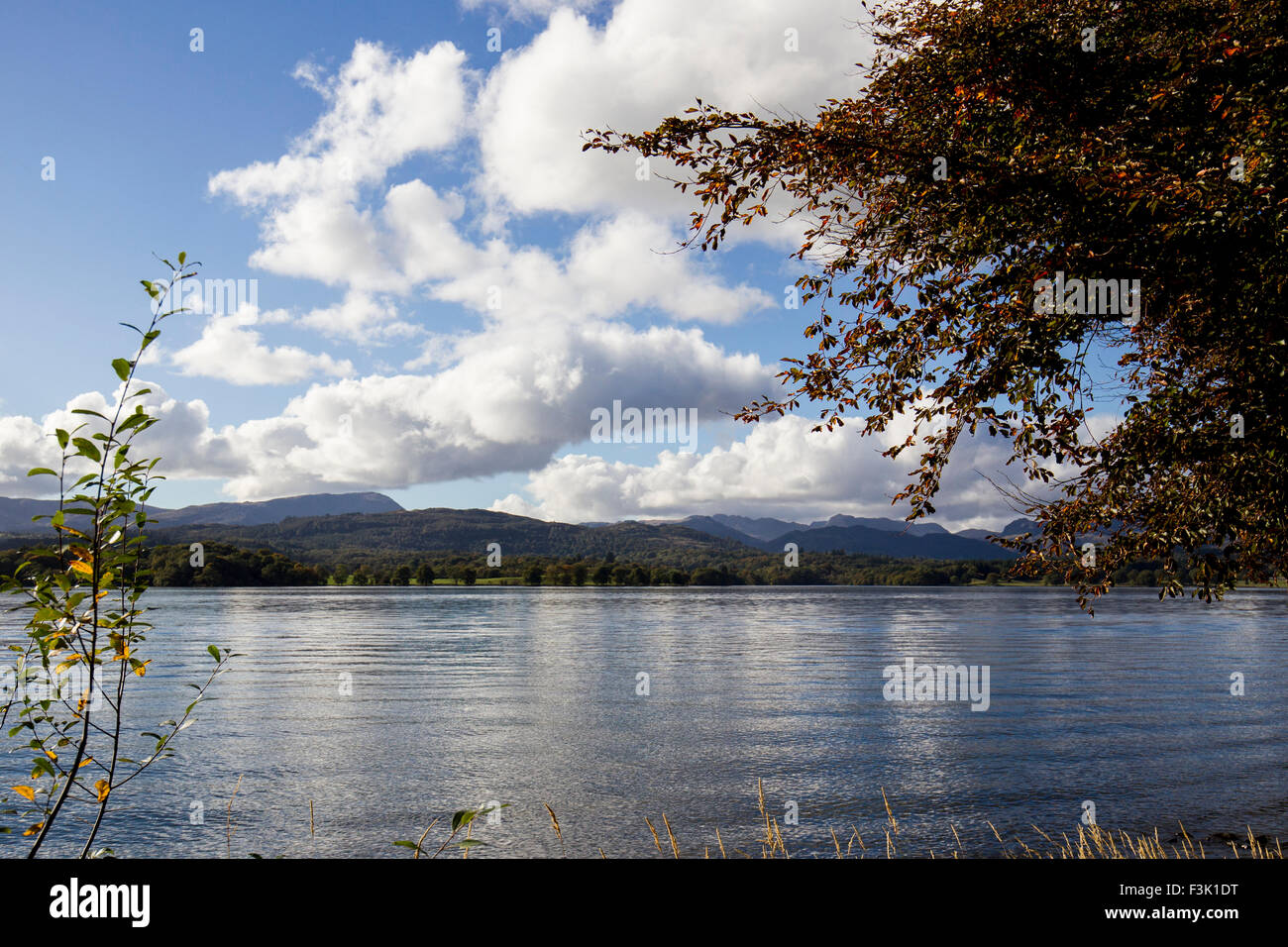 Lake Windermere, Cumbria, UK. 8th October, 2015. UK Weather: Lake ...