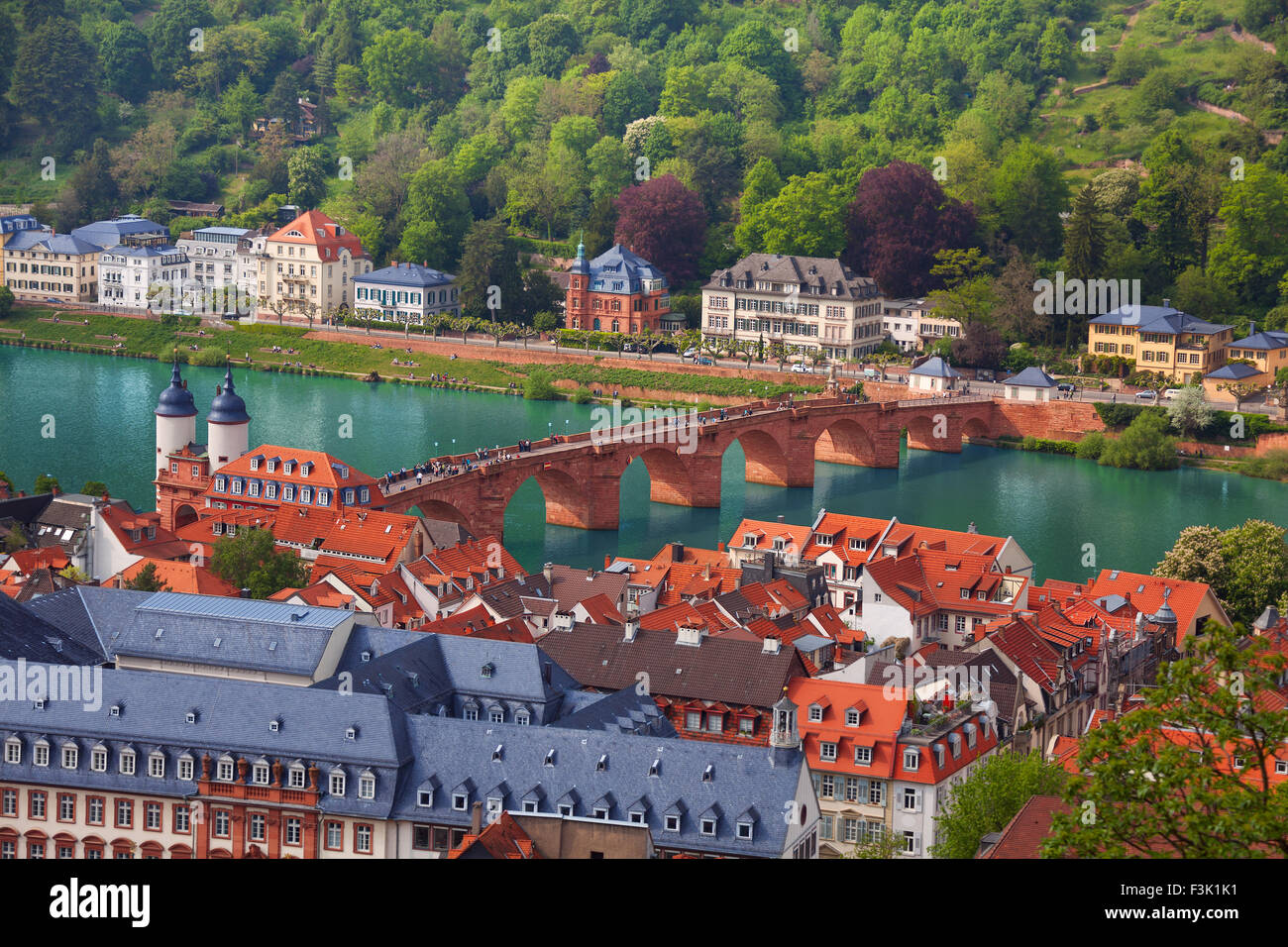 Beautiful panorama view of Heidelberg, Germany Stock Photo - Alamy
