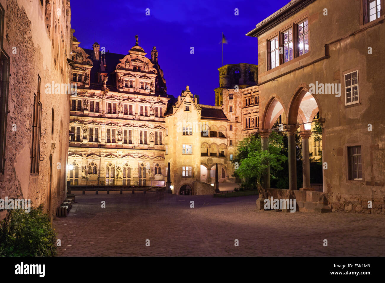 Heidelberg by night hi-res stock photography and images - Alamy
