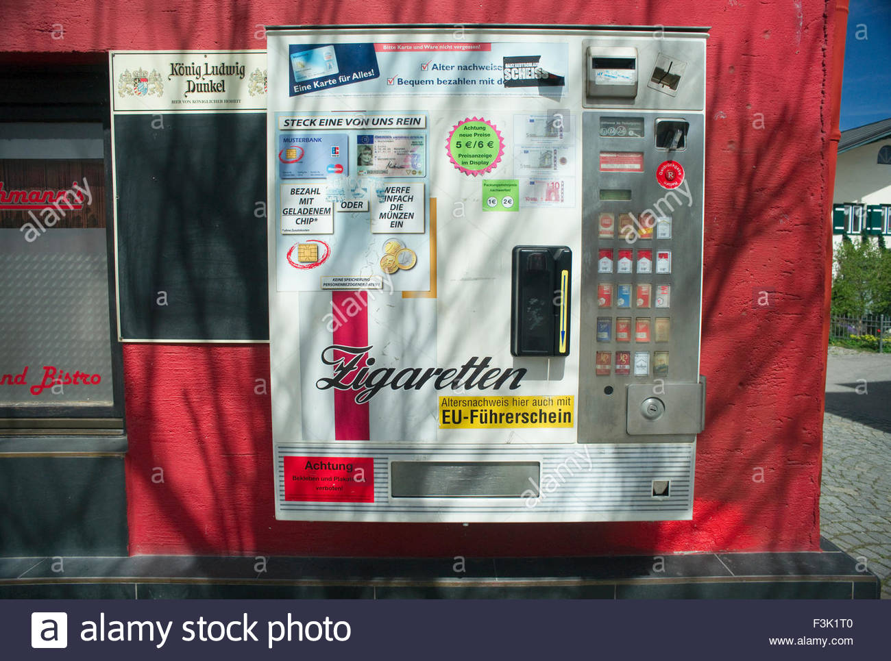Cigarette Vending Machine Bavaria Germany High Resolution Stock ...
