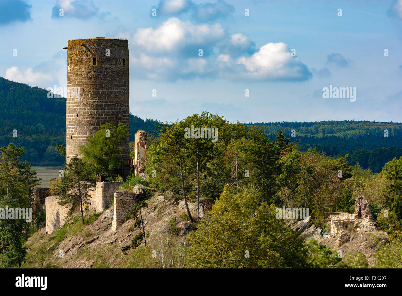 Medieval castle ruins Zebrak, Czech Republic Stock Photo - Alamy